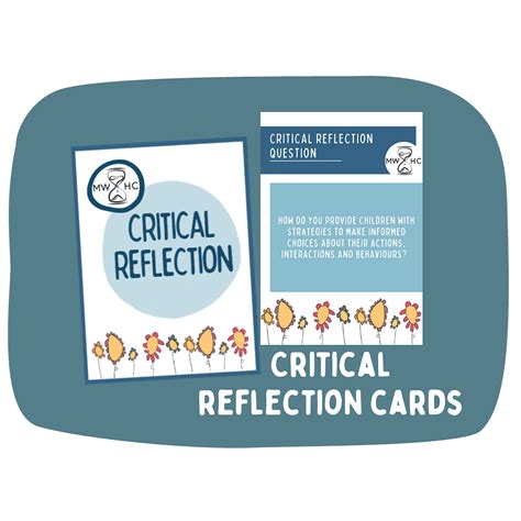 Critical Reflection Cards Hourglasstimeedu