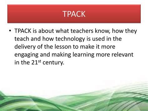 TPACK As A Framework For Technology Driven Teaching And Learning PDF