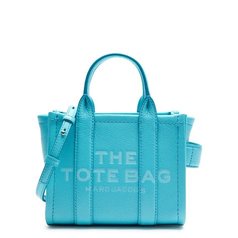 The Marc Jacobs The Tote Micro Leather Tote Bright Blue Editorialist