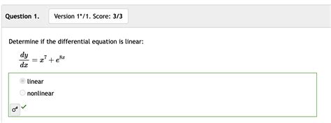 Solved I Am Not Sure How To Determine If A DE Is Linear Or Chegg