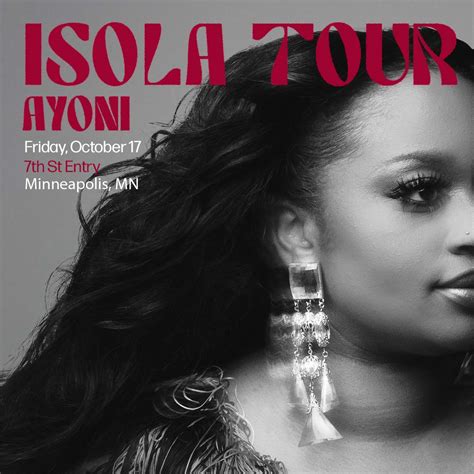 Ayoni ★ 7th St Entry First Avenue