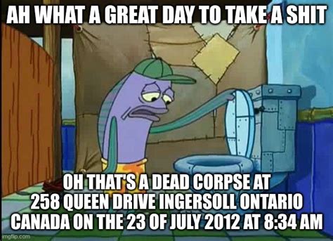 Oh Thats A Toilet Spongebob Fish Imgflip