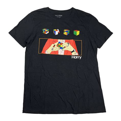 Harry Styles 2018 Rubiks Cube Tour Uni Sex T Shirt Si Gem