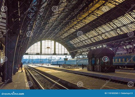 Passenger Platform By The Narrow Gauge Railway Royalty Free Stock