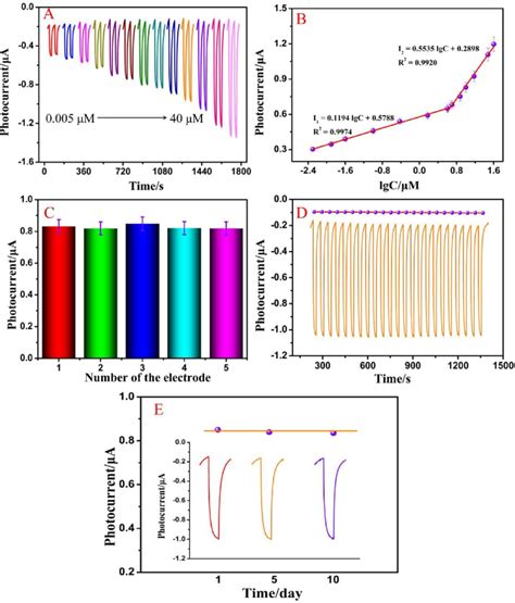 A Intensities Of The Photocurrent Produced By The Pec Sensor Under
