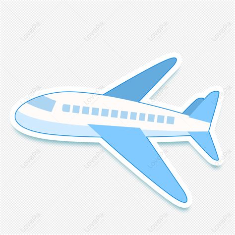 Pegatina De Avión De Dibujos Animados PNG Imágenes Gratis Lovepik