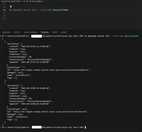Retrieving Azure Key Vault Secrets With Azure Cli Or Batch File With Powershell Terence Luk