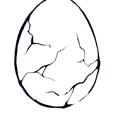 Cracked Dragon Egg Drawing