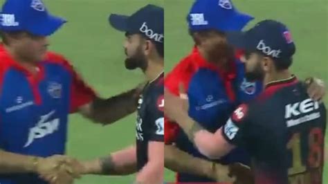 Ipl 2023 Virat Kohli Shakes Hands With Sourav Ganguly After Dc Vs Rcb