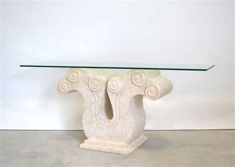 Carved Stone Console Table At 1stdibs