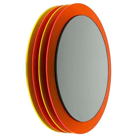 Sunset 344a Wall Mirror With Plexiglass Design Sculpture By Andreas