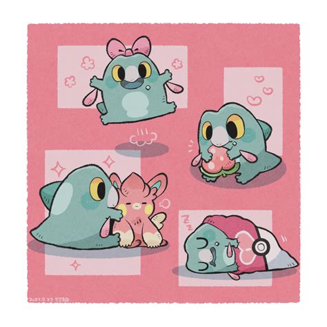 Pawmot And Frigibax Pokemon Drawn By Karin100100 Danbooru