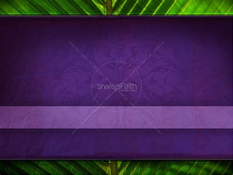 Palm Sunday Powerpoint Template Clover Media
