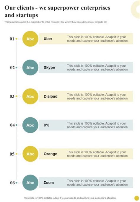 Voip Infrastructure And Services Our Clients We Superpower Enterprises And One Pager Sample