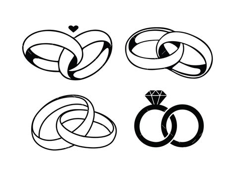 Wedding Ring Svg Pdf Png Marriage Rings Svg Engagement Ring Svg