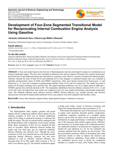 Pdf Development Of Four Zone Segmented Transitional Model For