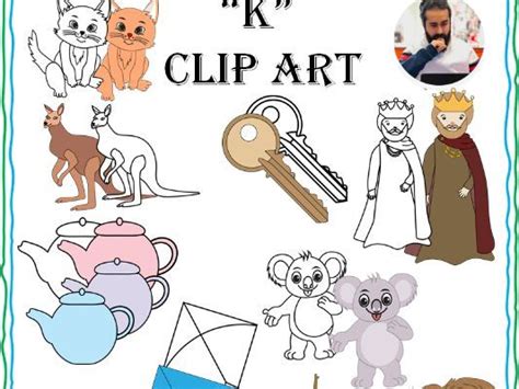 Alphabet Letter K Clip Art For Personal And Commercial Use Teaching