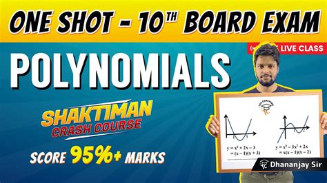 Polynomials In One Shot Class 10 Maths Shaktiman Batch Youtube