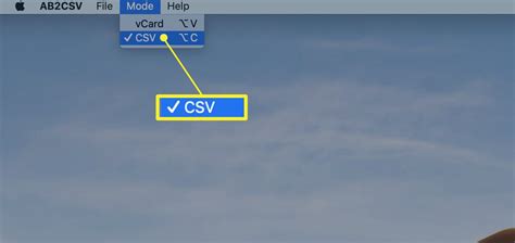 Export Mac Mail Address Book Contacts To CSV File