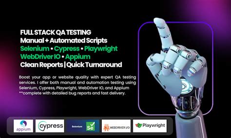 Top Tier Qa Test Automation Using Selenium Playwright Appium Webdriverio By Testautomation