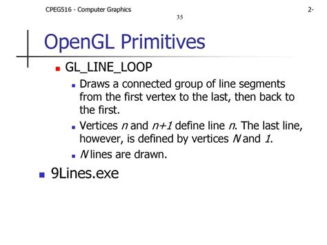 Opengl Basics Opengls Primary Function Rendering Ppt Download