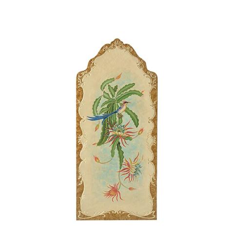 茱莉安奢华法式实木手绘彩漆木版画1 3米长方形别墅沙发背景画 虎窝淘