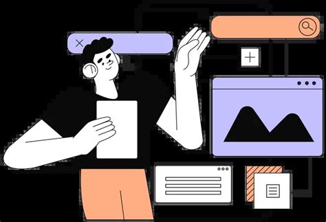 Best Designer Working On Mobile Application Prototyping Illustration