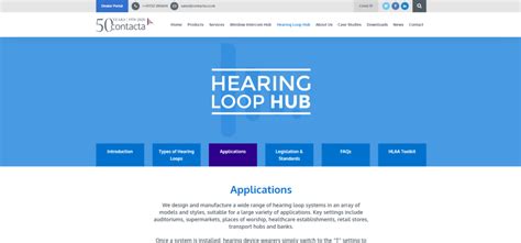 Hearing Loop Hub Applications Contacta
