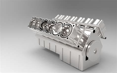 V12发动机 SOLIDWORKS 2013 模型图纸下载 懒石网