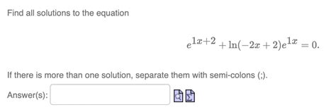 Solved Find All Solutions To The Equation