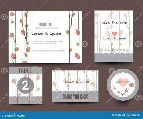Design Of Thank You Card Template Marble Texture Cartoon Vector