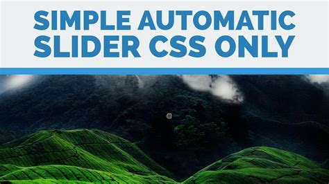 Simple Automatic Slider Css Only Youtube
