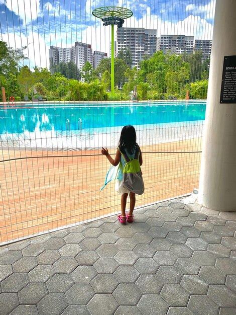 Premium Photo Standing Alone Lonely Girl
