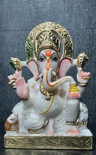 White Marble Ganesha Statue At Rs 18000 Marble Ganesh Murti In Alwar