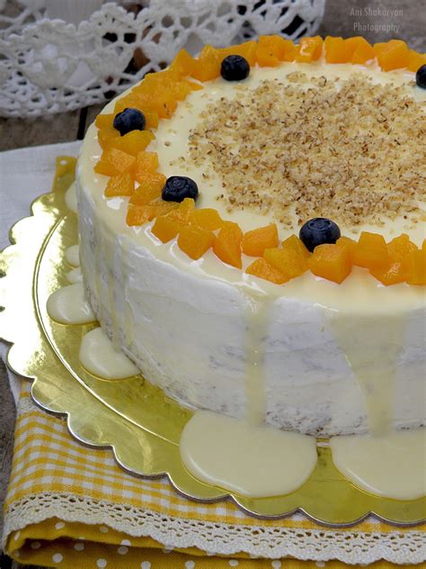 Вкуснотека Домашна торта с Маскарпоне крем и компот от праскови