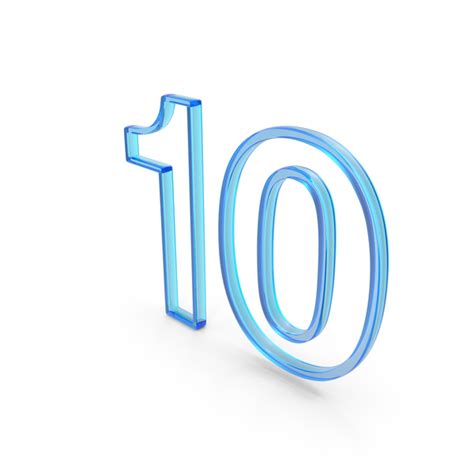 Out Line Number Ten Icon Glass Png Images And Psds For Download