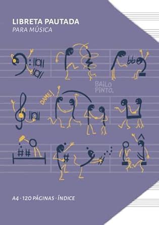Amazon Libreta Pautada para Música Morado Cuaderno de 12