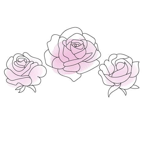 장미 일러스트 손그림 이미지 Freepik에서 무료 다운로드