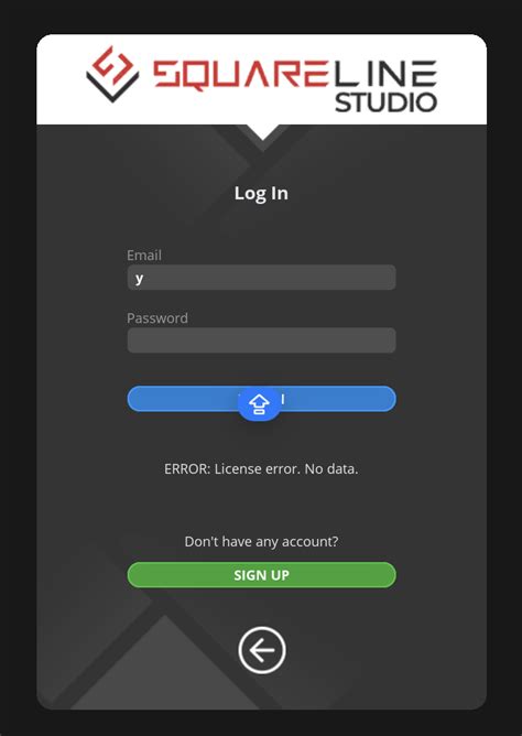 Error License Error No Data Bugs Forum Squareline Studio