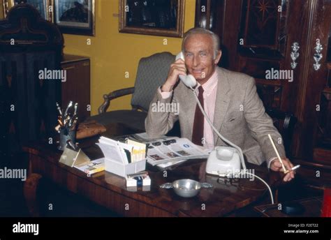 Der Deutsche Schauspieler Anton Diffring Deutschland 1980er Jahre German Actor Anton Diffring
