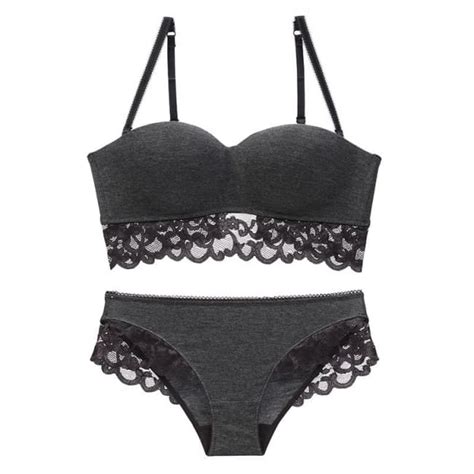 Natural Comfortable Thin Cotton Half Cup Bra Set Lingerie Way