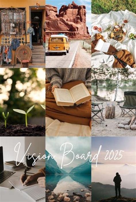 Printable Vision Board Kit Inspire Your Dreams And Goals Etsy