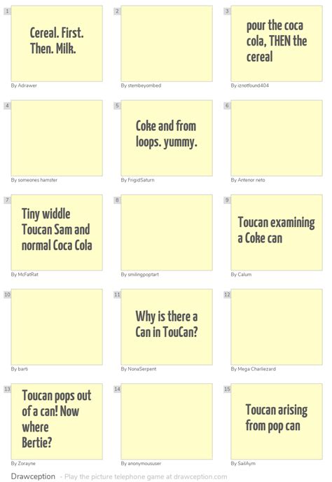Cereal First Then Milk Drawception