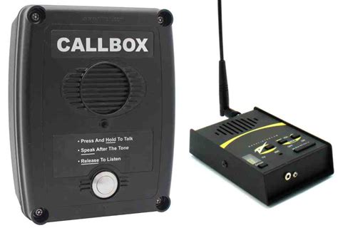 Wireless Gas Station Intercom System Murs Black