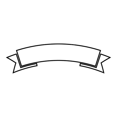 Ribbon Banner Outline Clipart Hd Png Ribbon Banner Advertising Banner