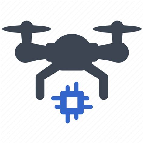 Chip Microchip Programming Processor Copter Drone Air Drone Icon