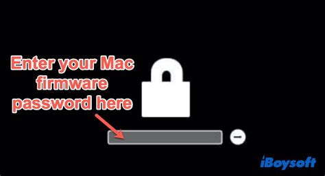 Turn Onoff Firmware Password On Mac Step By Step Guide