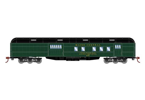 Athearn Rtr 88228 Ho Scale Heavyweight Rpo Passenger Car Maine Central Mec 415 High