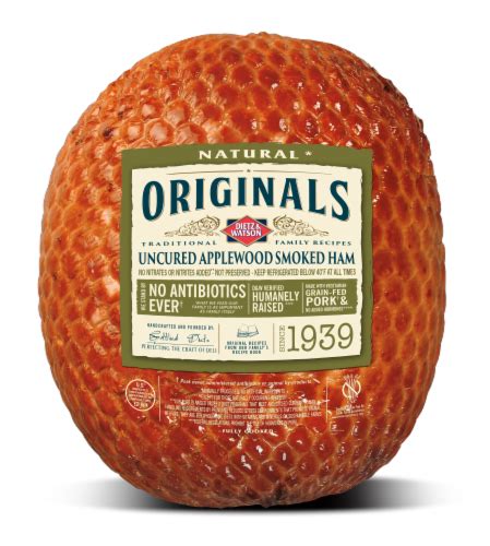 Dietz And Watson Originals Antibiotic Free Sliced Uncured Applewood