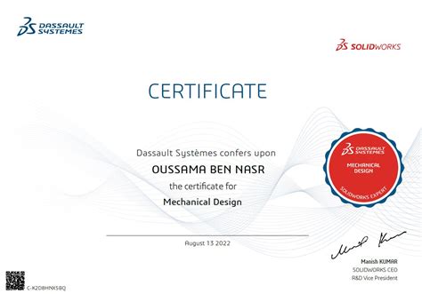 Solidworks Expert Ben Nasr Oussama Cpi Msc 23 Commentaires
